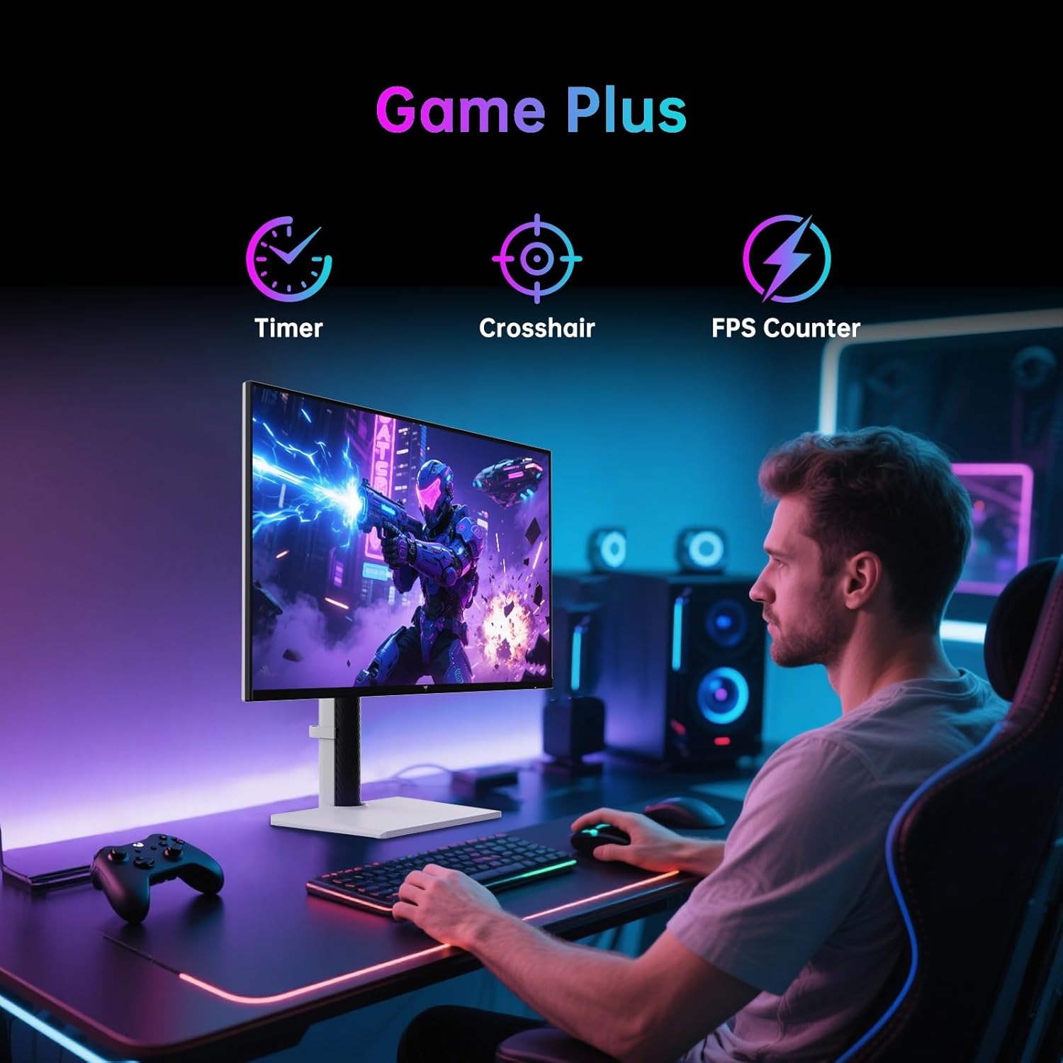 KTC 27 Inch 4K Gaming Monitor, Dual Mode UHD 160Hz & FHD 300Hz, Fast ...